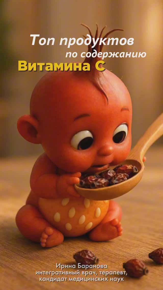 Топ продуктов по содержанию витамина С #питание #пшб #иринабаранова