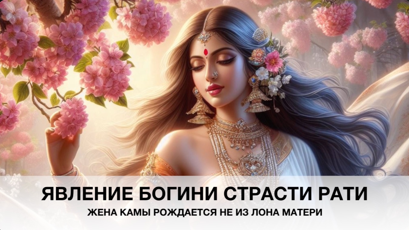 💞 Богиня страсти Рати рождается из пота Праджапати Дакши и становится женой бога любви Камы