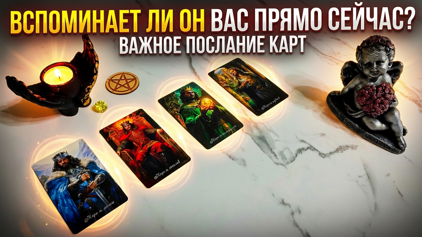 4 короля таро. Вспоминает ли он вас прямо сейчас?