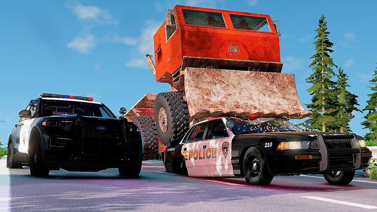 МАШИНКИ ВИДЕО ПРО МАШИНКИ СИМУЛЯТОР КРАШ-ТЕСТА ПОГОНЯ ЗА ГРУЗОВИКОМ ИГРУШКИ МАШИНКИ