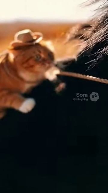 Кот обуздал коня