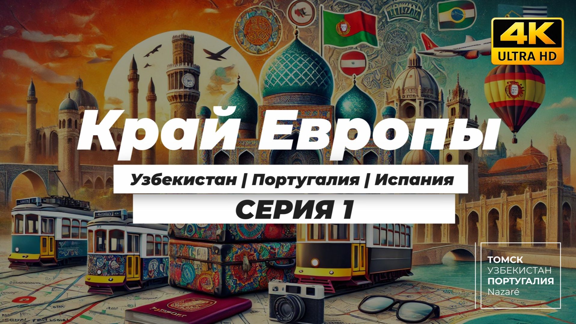 Край Европы | Томск → Ташкент → Ургенч → Мадрид → Лиссабон [4K]
