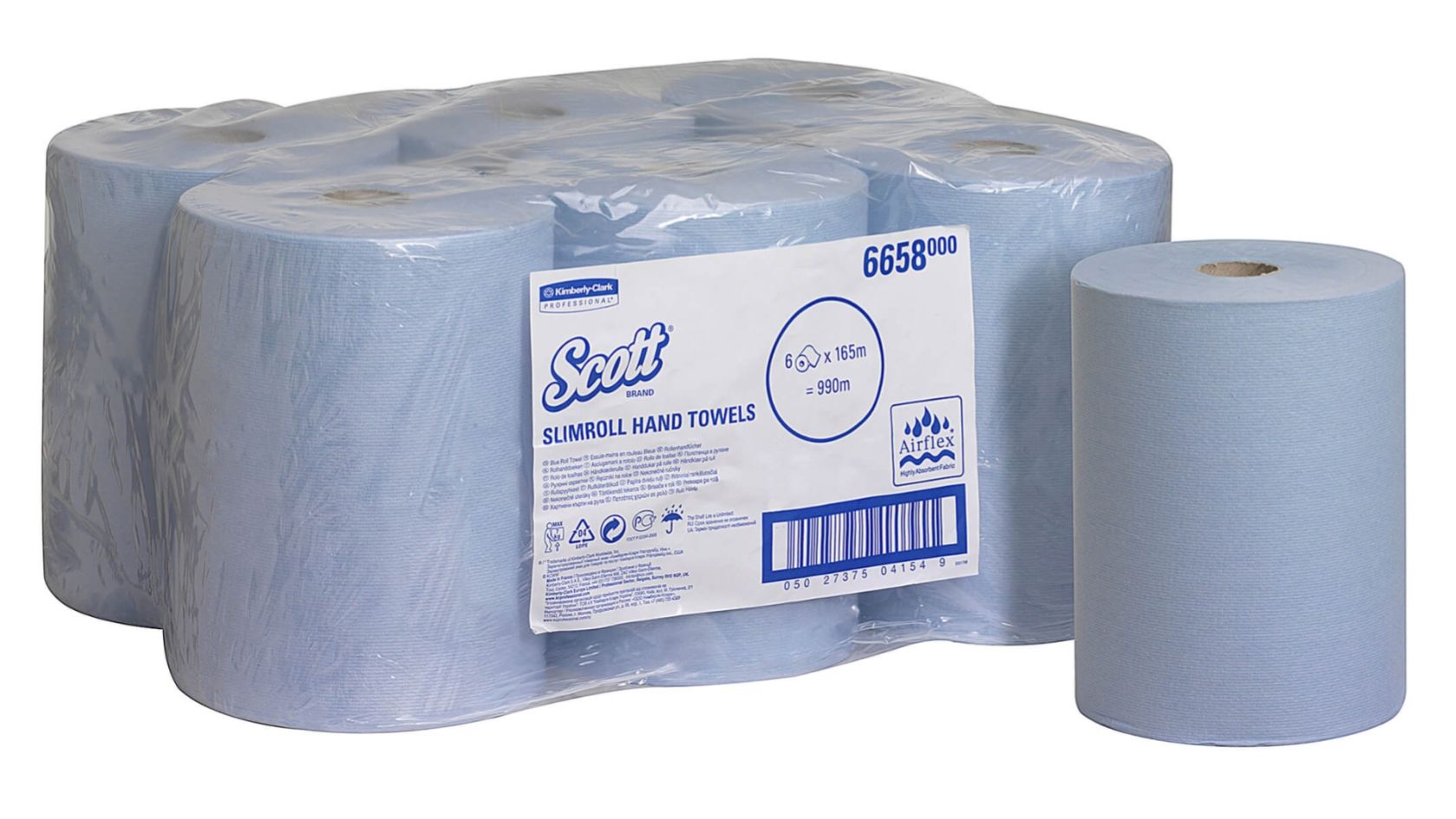 6658 Бумажные полотенца в рулонах Scott Slimroll