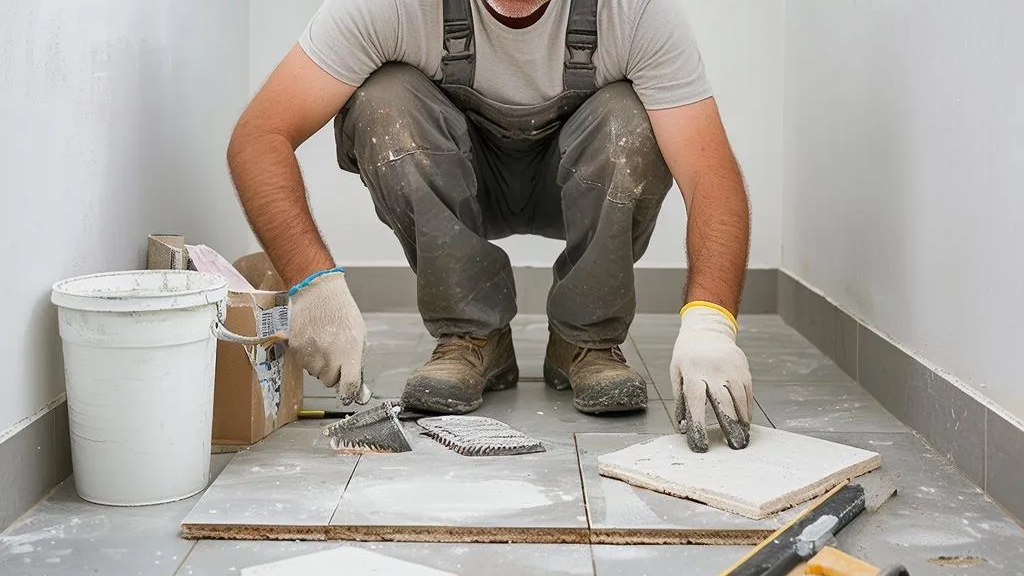 Ремонт туалета с нуля до идеала своими руками. Пол, плитка, красота.