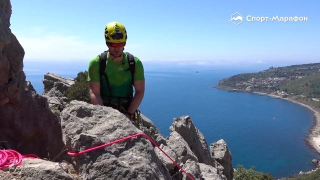 Скалолазание. Страховка через скальный выступ