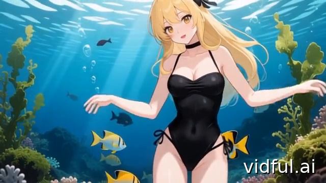 Красавица и рыбки