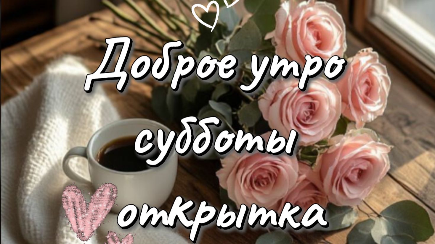 Доброе утро субботы! Красивая музыкальная открытка с добрым утром и хороших выходных