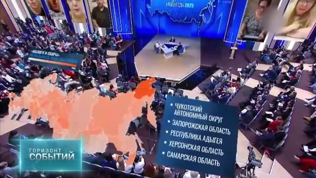 "Горизонт событий": прямая линия президента России Владимира Путина