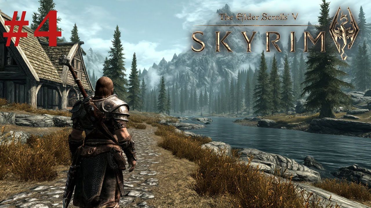 Скайрим Весёлое прохождение с выживанием 4 Серия