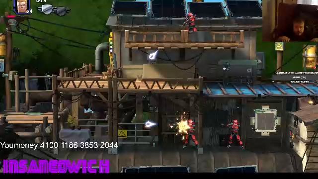 стрим прохождение Contra Operation Galuga  3 этап