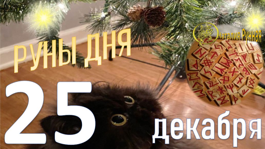 РУНА ДНЯ\прогноз на сегодня, 25 декабря 2025г от Наталии Рунной