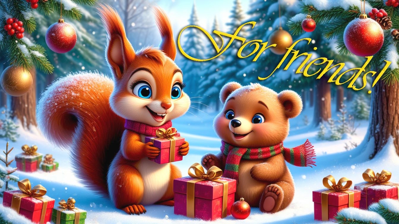Медвежонок и Бельчонок: "Подарки друзьям"