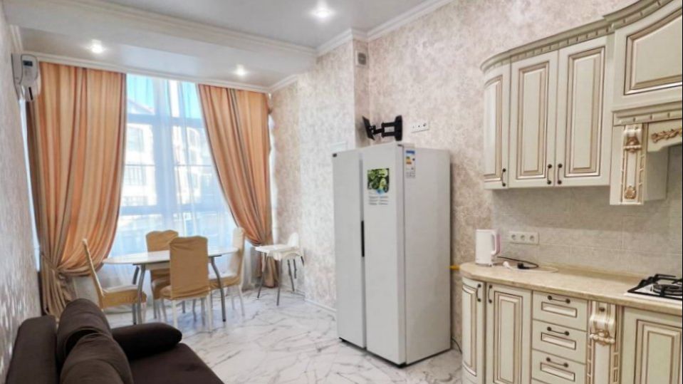 Цена квартиры в Геленджике 25 млн.р. Однокомнатная квартира в ЖК "Черноморский" на улице Крымской.