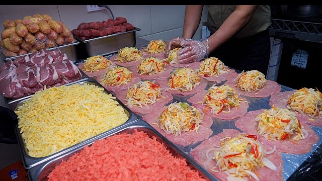 свиные котлетки из Японии (отбивные и много-много сыра внутри)