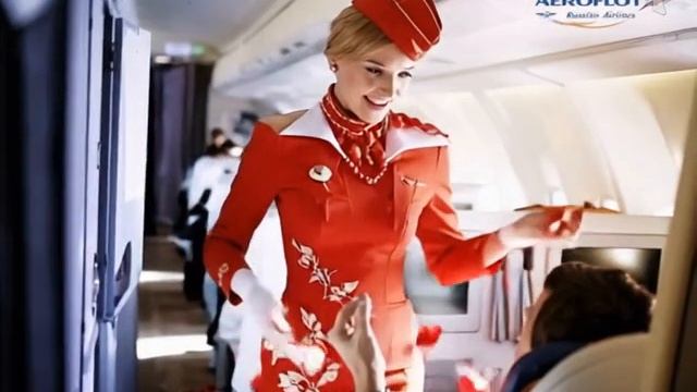 Добрая красивая стюардесса принимает туристов из Африки.