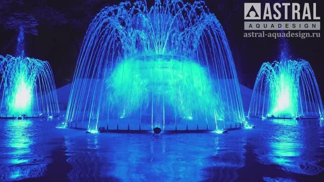 Цветодинамический фонтан "Ротонда", 20х14 м, Парк имени 1 мая, г. Ростов-на-Дону