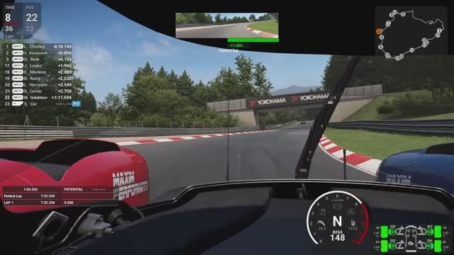 Automobilista 2/LMP 2/ Этап 5 Nordschleife Квалификация - шины кипят!