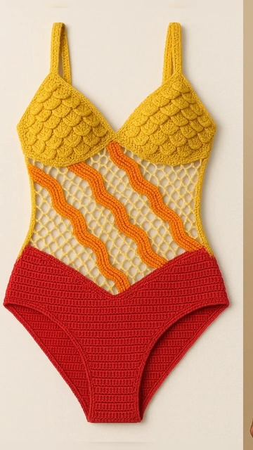 Идеи летнего вязания Купальники крючком
