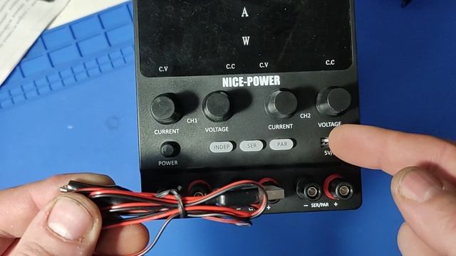 Обзор двухканального БП NICE  POWER  SPS305-2KD   и его испытания электронной нагрузкой.