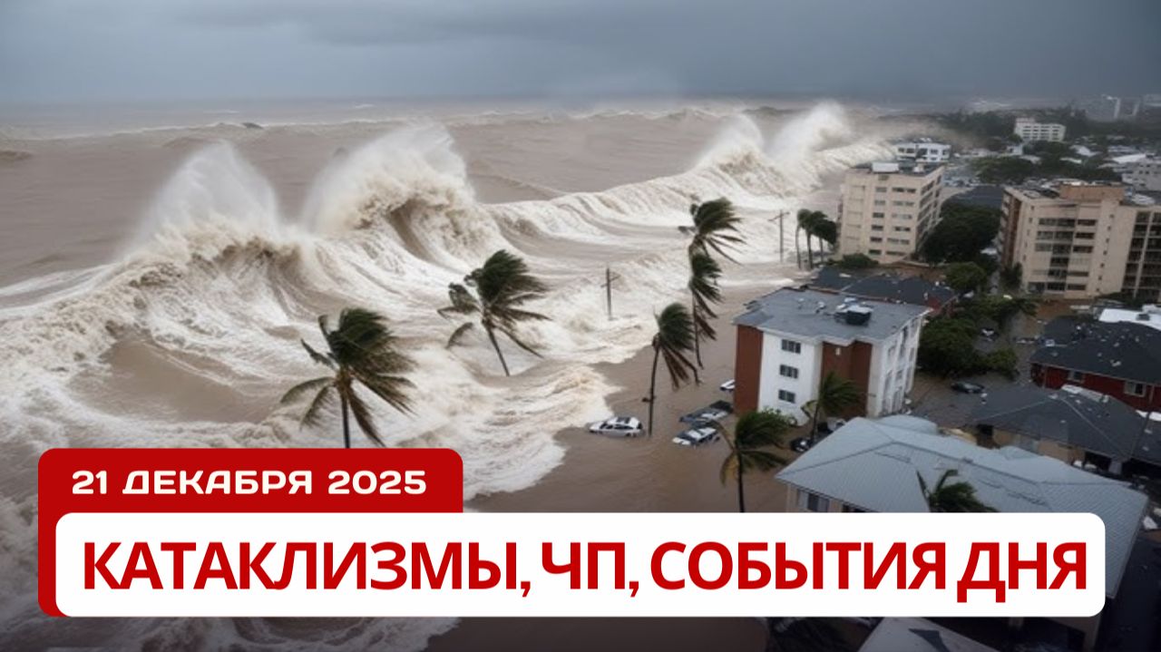 Новости Сегодня 21.12.2025 - Катаклизмы сегодня, ЧП, События дня | Россия Китай Индия Европа США