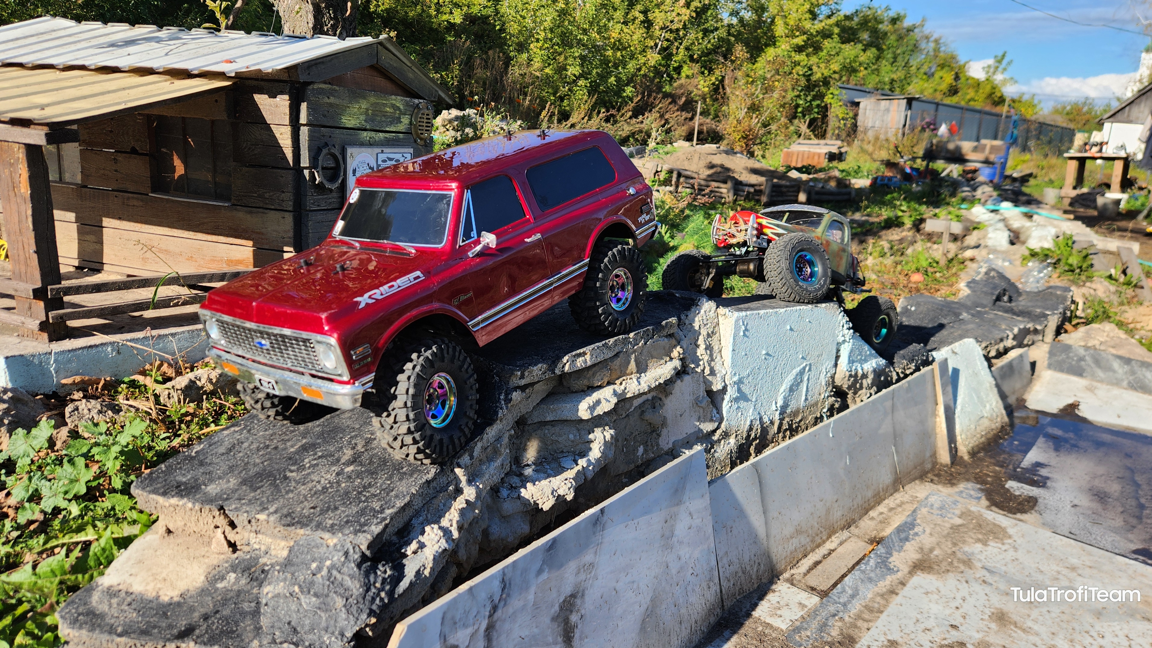 Водные процедуры или прорыв дамбы. Катаем по трассе в Дрезгалово
