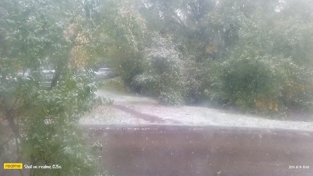 снег в октябре