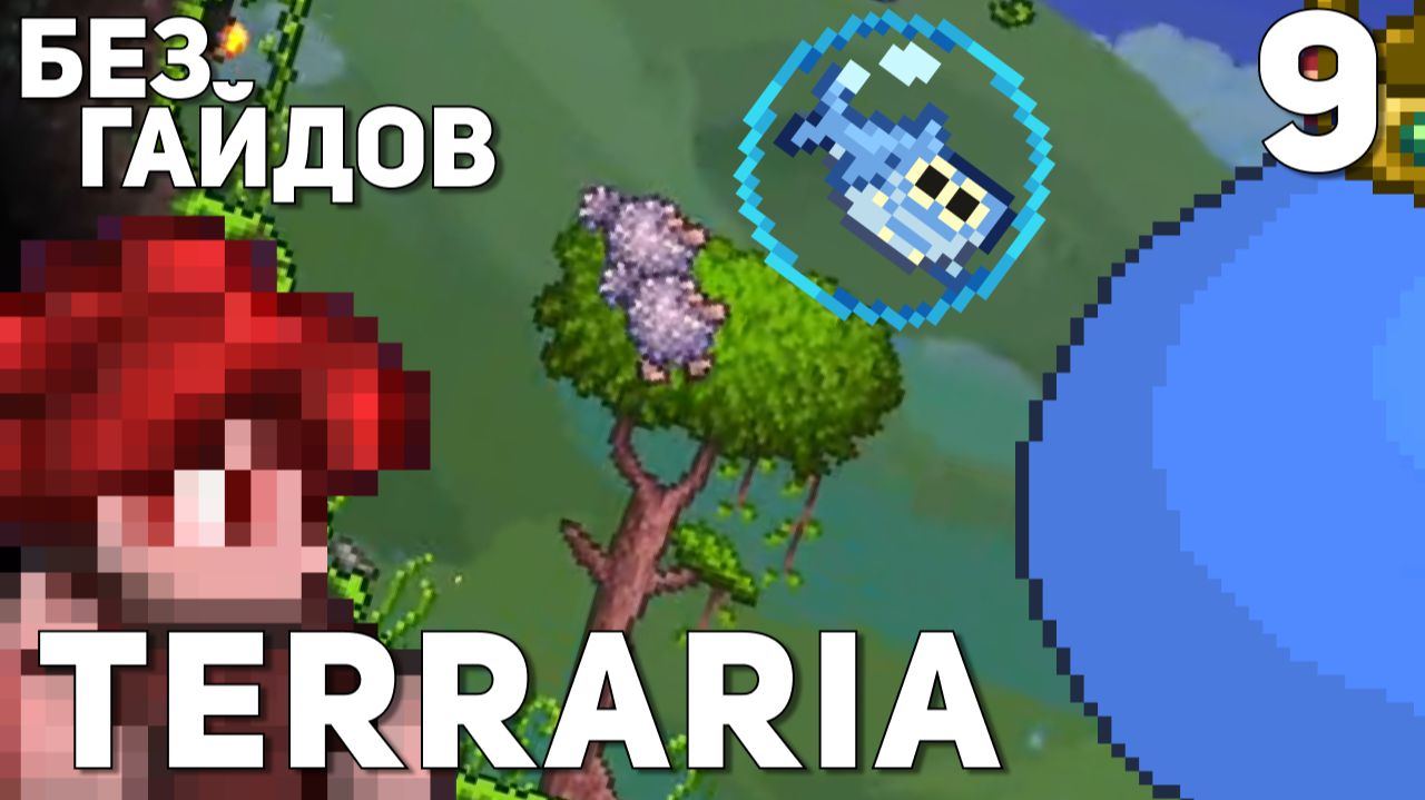 ДЕВЯТЫЙ ЧАС В TERRARIA / акулёнок ту-ру-ру-ру