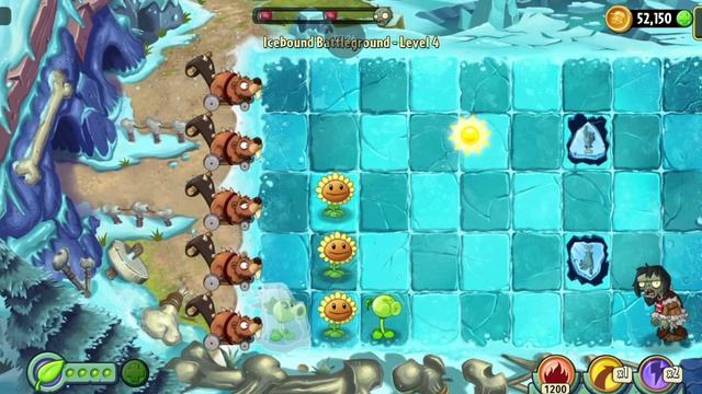 Прохожу Ледяные пещеры в PVZ 2