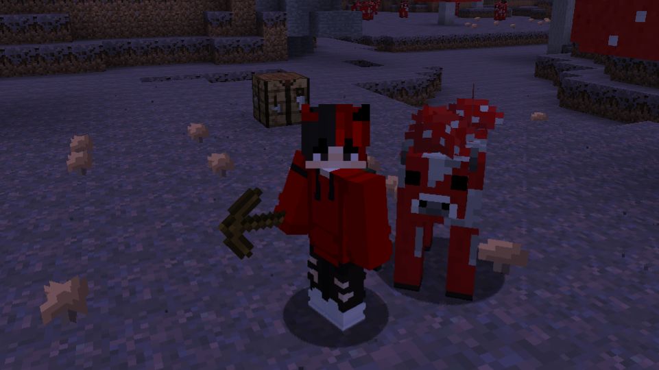 играем в майн НО МИР СТАЛ МУХОМОРНЫМ и играем в мир пустынный