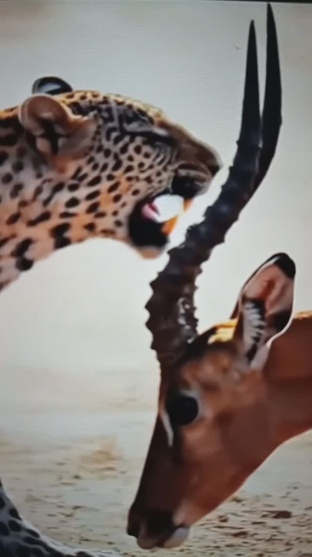 СХВАТКА Леопарда с Антилопой Импала😯🤔#Shorts