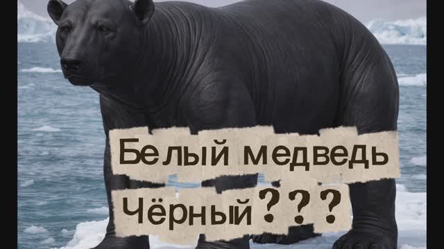 Белый/чёрный медведь?
