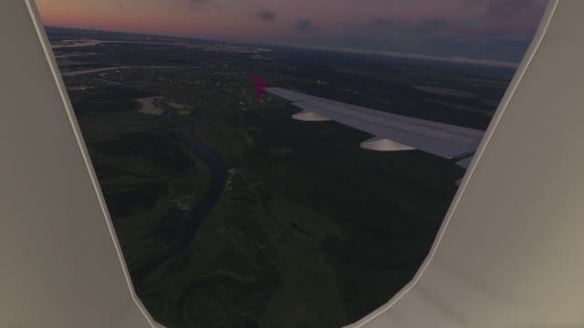 MSFS-2020. А-320 IAE. Wizz Air. UKKK. Киев - Жуляны. Вечерний Заход-Посадка.