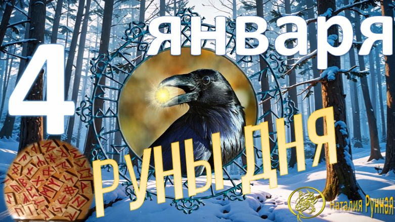 РУНА ДНЯ\прогноз на сегодня, 4 января 2026г от Наталии Рунной