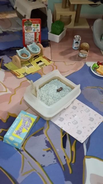 Re-ment кошачья комнатка Обзор