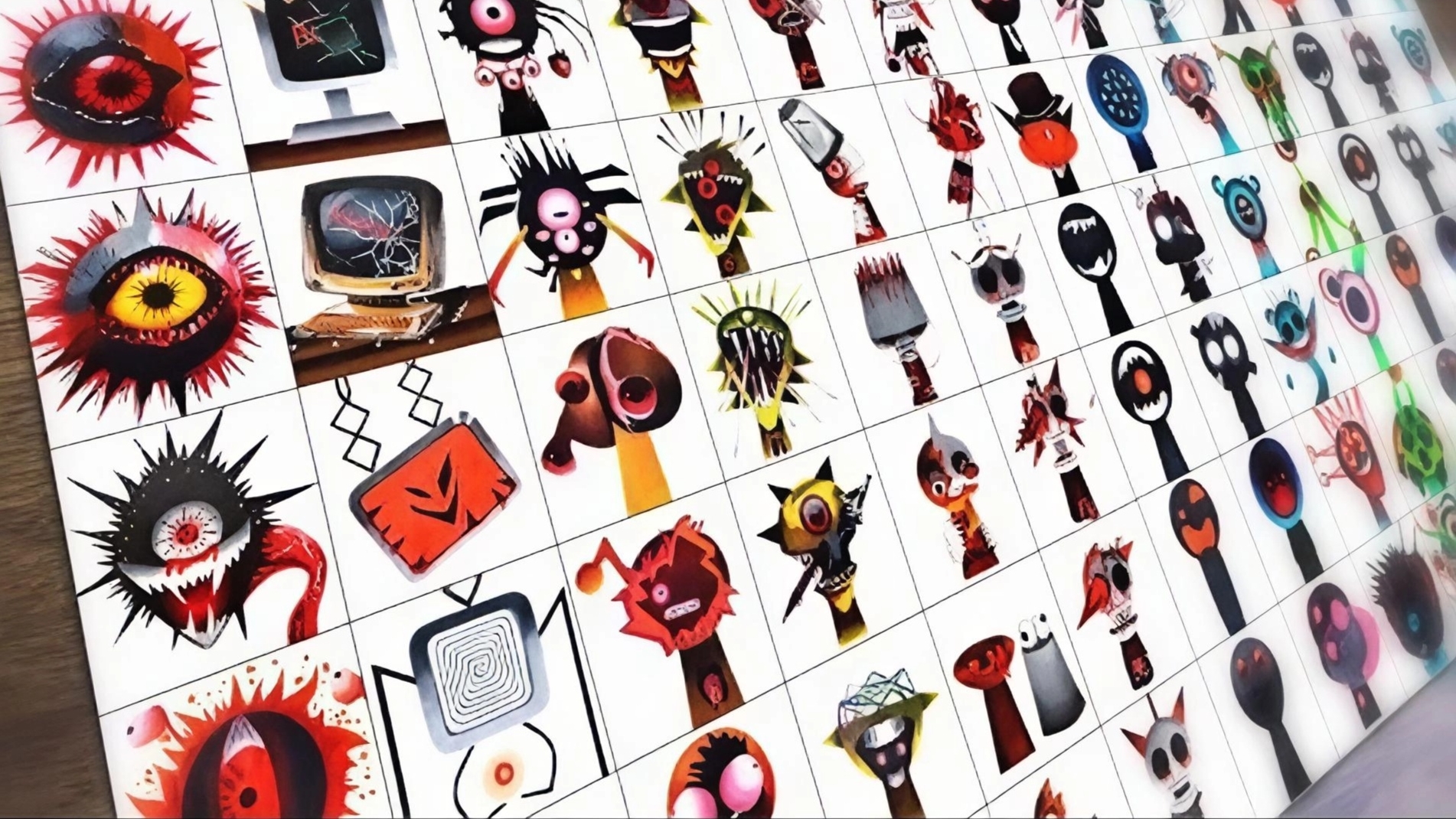 челик рисует спрунки всех персонажей часть 3