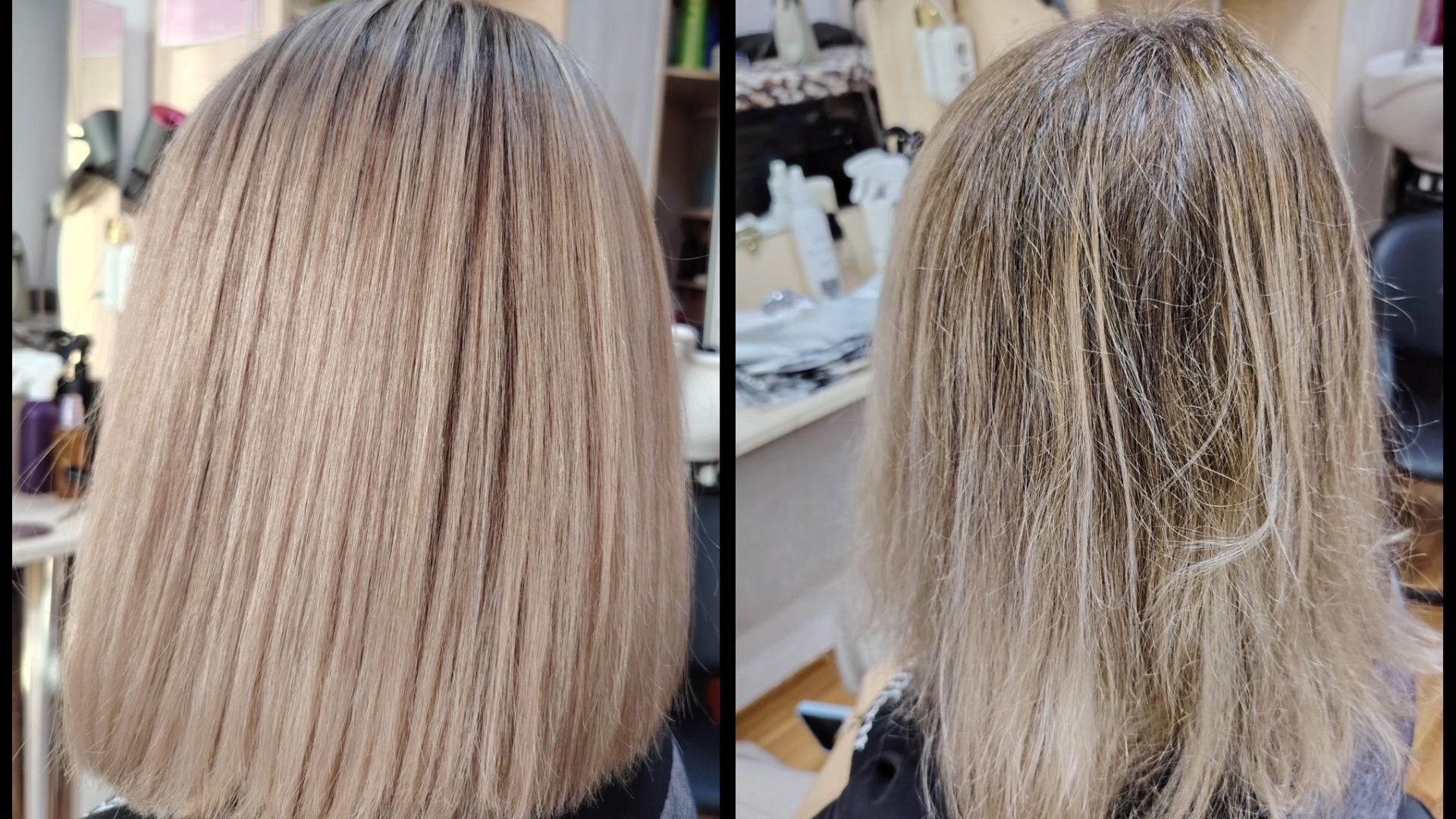 Мелирование с притемнением корней