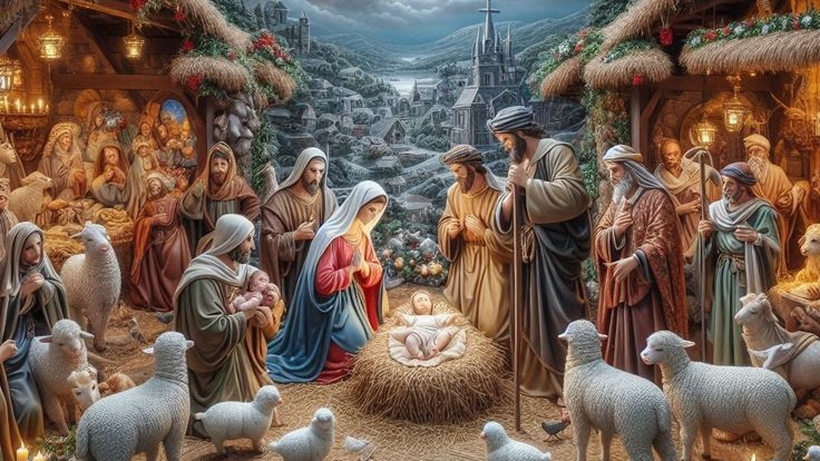 Католики,с рождеством христовым! Красивая музыкальная открытка.