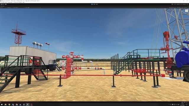 Имитация процесса подготовительных работ к ремонту скважины