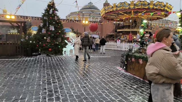 Новогодняя Москва. Красная площадь, Москва встречает  2026 год.