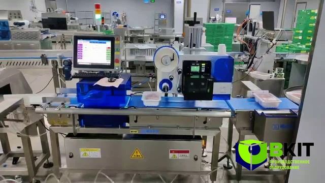 Он-лайн-весы (чеквейер) с принтер-аппликатором (этикетировщиком) и металлдетектором