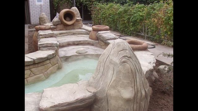 скульптура  для  водоёмов  осминог ,из  арт  бетона  работа  Очеретнюка  Сергея  и  Олега Рудэнко