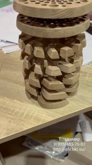 21. Вихревой преобразователь А.Тюрина d180mm. из Дуба.