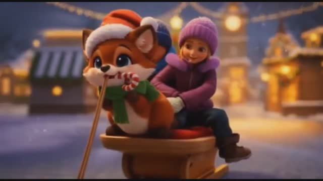 Новогодние песни про животных! Новогодняя кошечка и собачка!