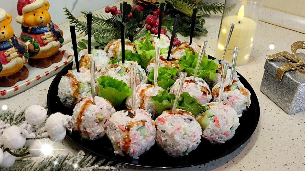 Всеми ЛЮБИМАЯ ЗАКУСКА2026! Для любителей СУШИ! чень быстро готовить.