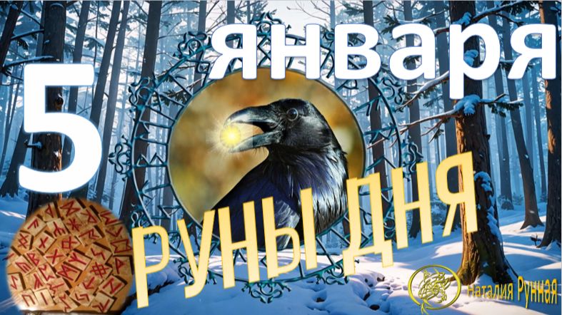 РУНА ДНЯ\прогноз на сегодня, 5 января 2026г от Наталии Рунной