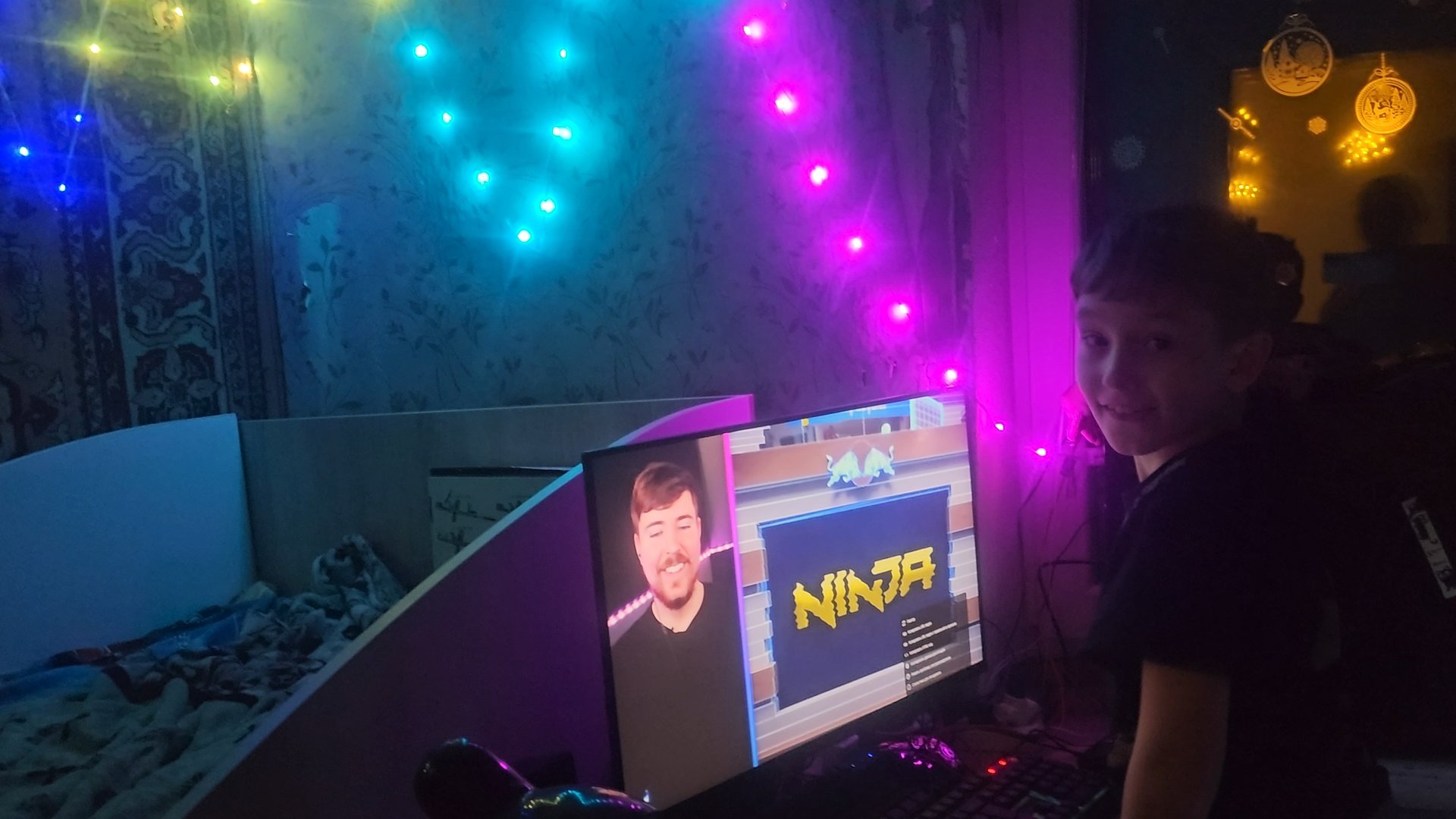 Рисуем на окнах/Украсили комнату Миши✨️21.12.2025