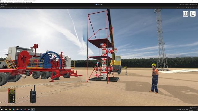 Имитация процесса освоения скважины с ГНКТ