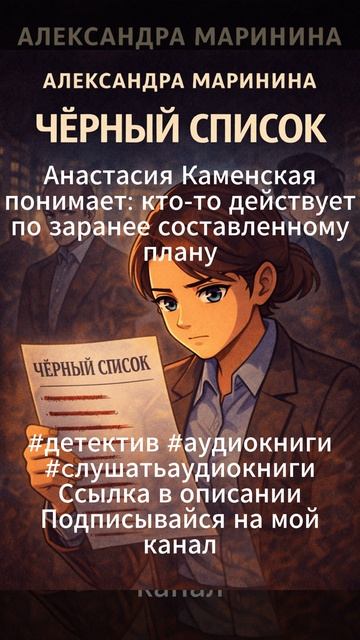Александра Маринина  Черный список    #детектив #аудиокниги #слушатьаудиокниги