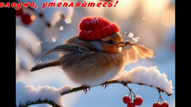 Утепляйтесь! Открытка