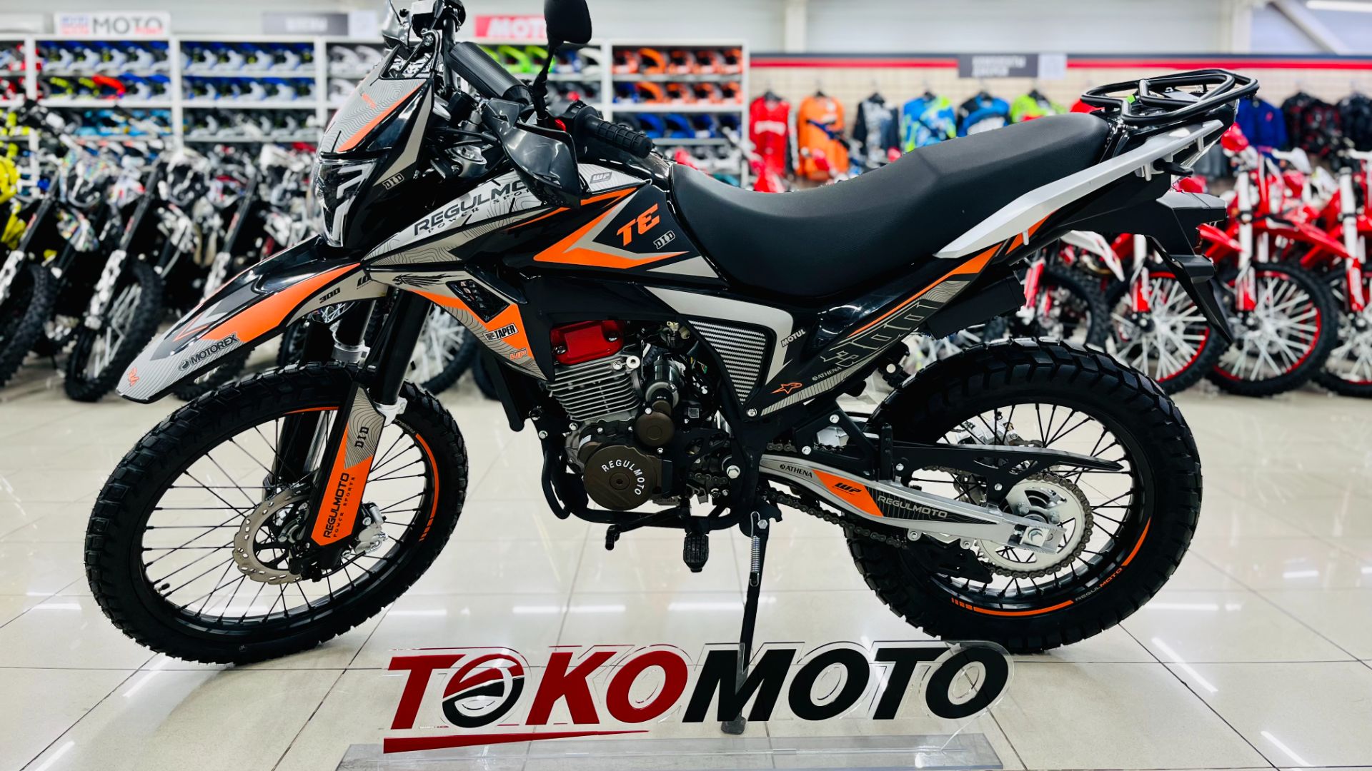 Мотоцикл Regulmoto TE 4 valve oil (Черный оранжевый, , 200037-2)(тм)